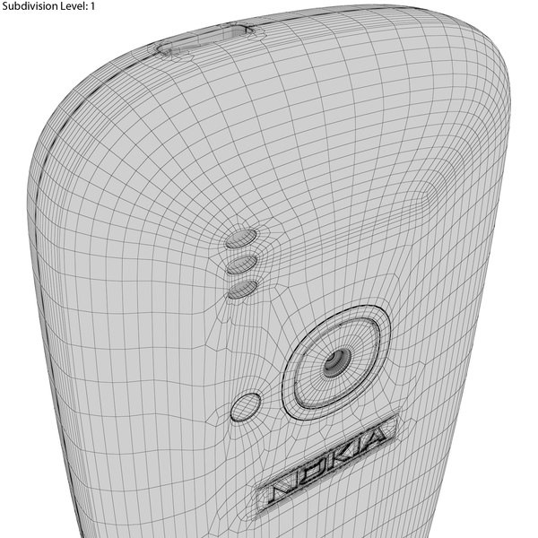 3d realistic nokia 3310 2017 model