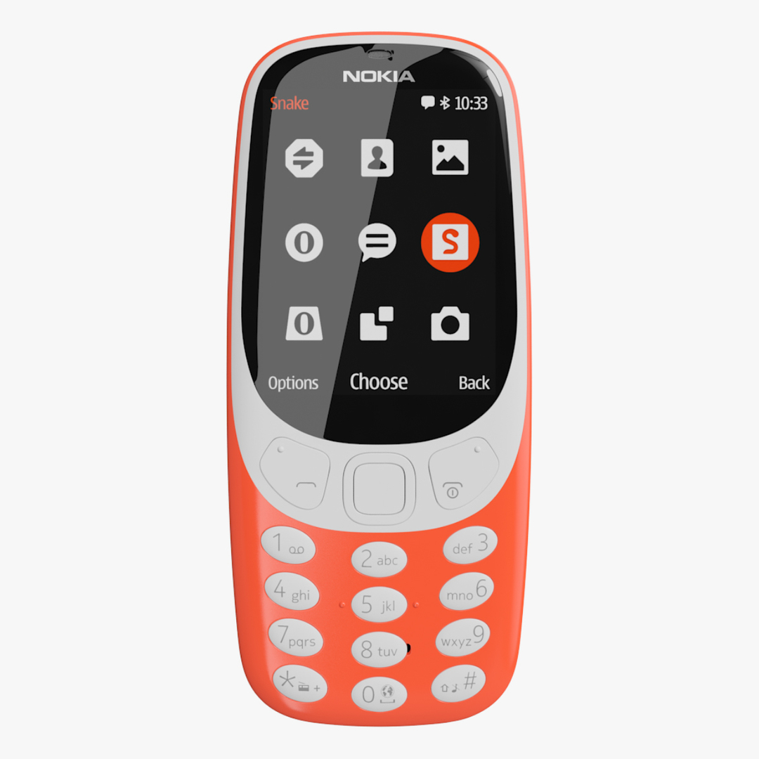 3d realistic nokia 3310 2017 model