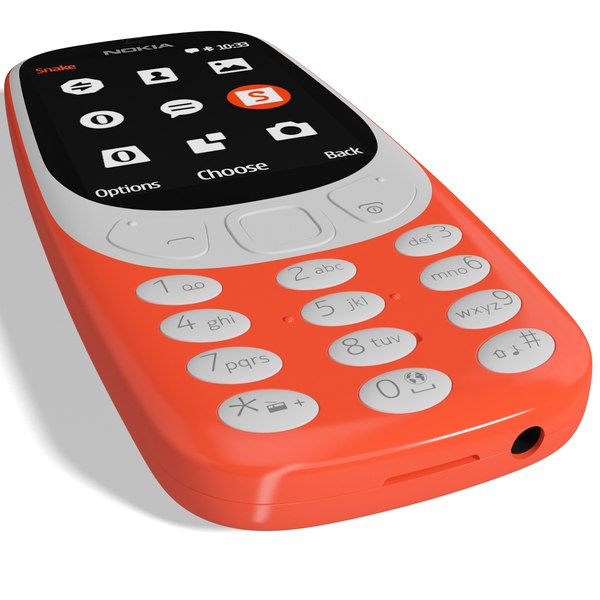 3d realistic nokia 3310 2017 model