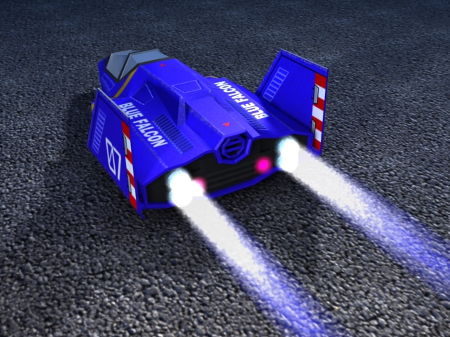Blue Falcon F-zero 3d Model