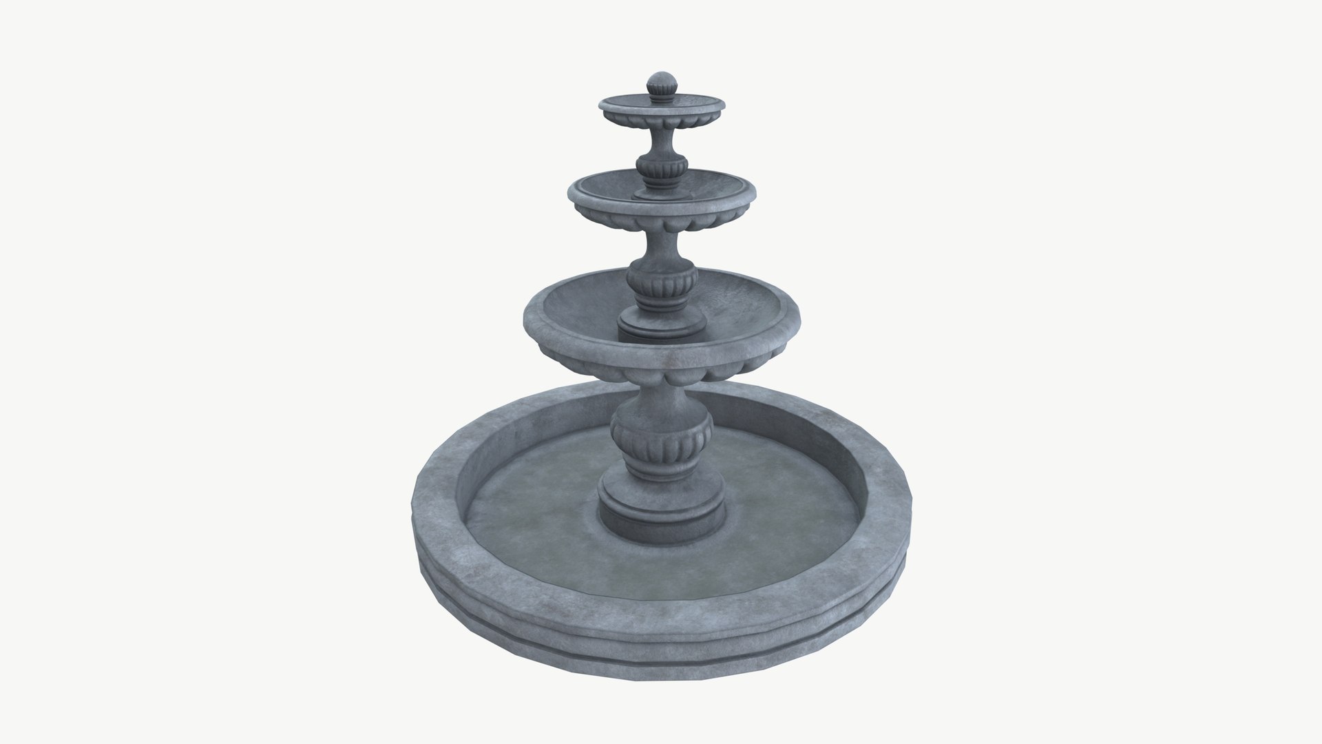 3D Fountain Model - TurboSquid 2339285