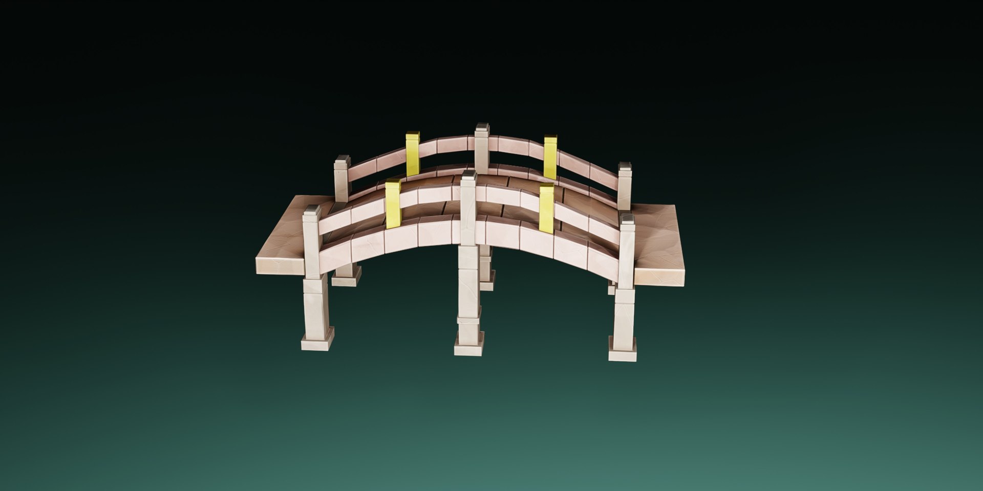 3D Rock And Wood Bridges Model - TurboSquid 2275551