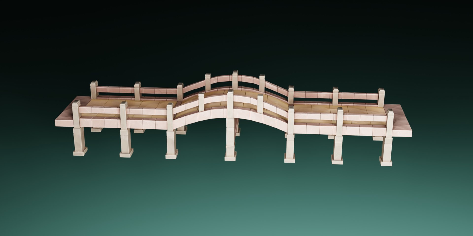 3D Rock And Wood Bridges Model - TurboSquid 2275551