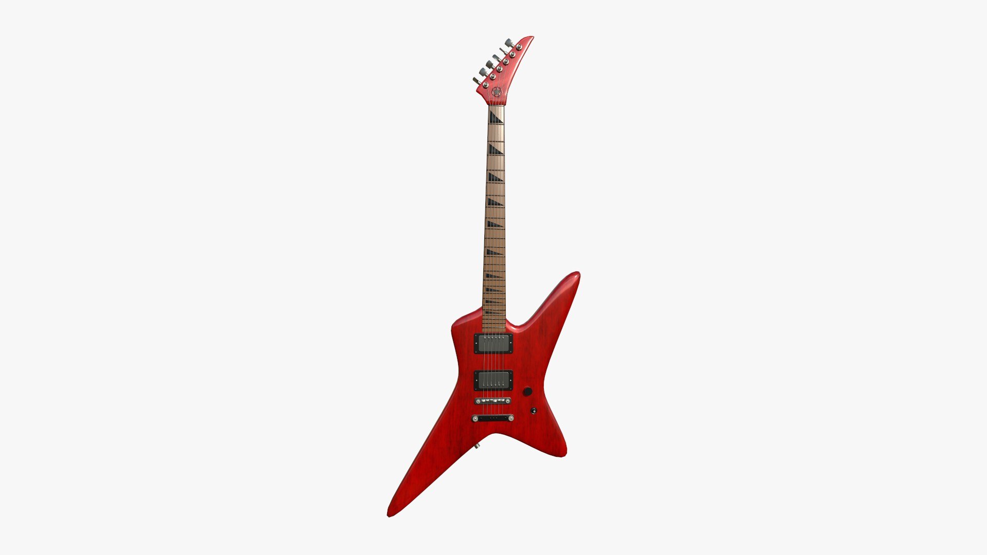 3D Electric Guitar I01 Red - Music Instrument Design - TurboSquid 1933437