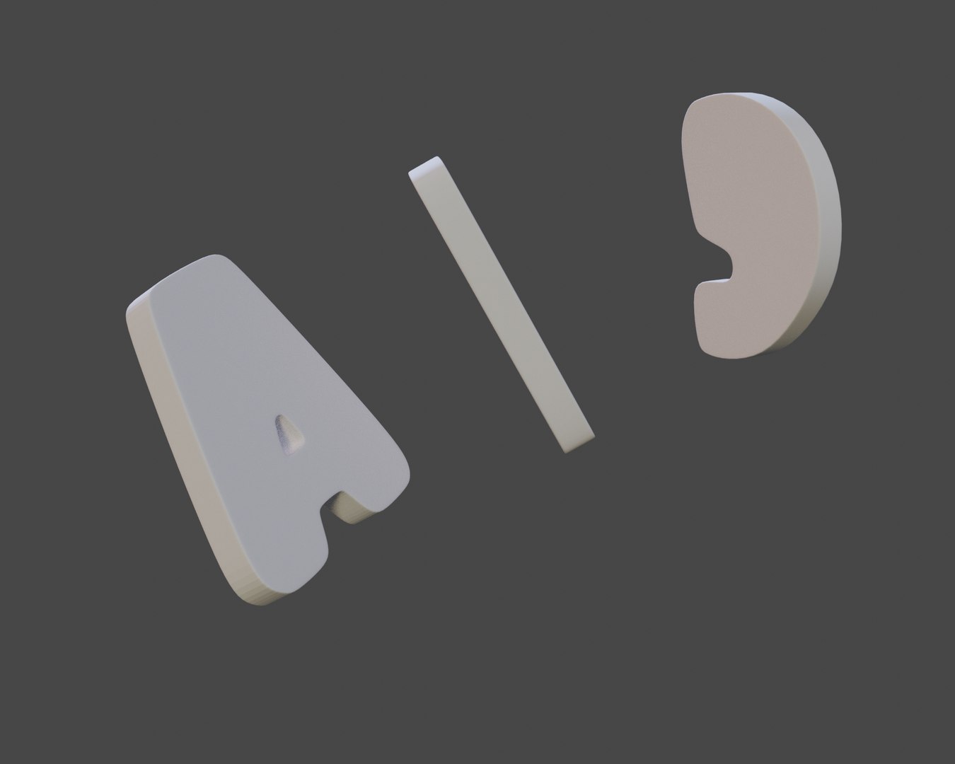 3D Alphabet Printing Model - TurboSquid 1704172