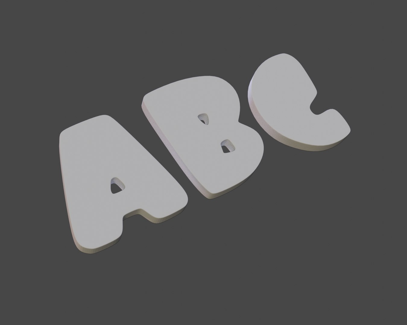 3D Alphabet Printing Model - TurboSquid 1704172