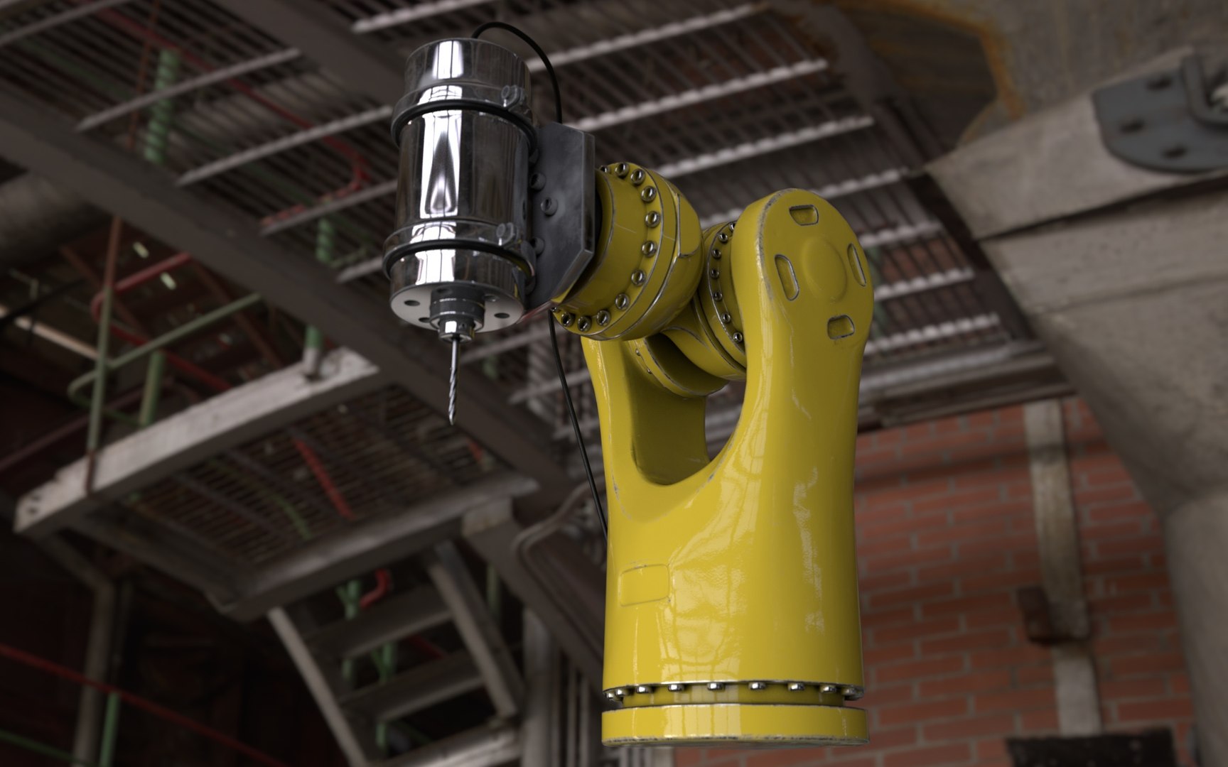 CNC Milling Robot Arm Machine 3D Model - TurboSquid 2320215