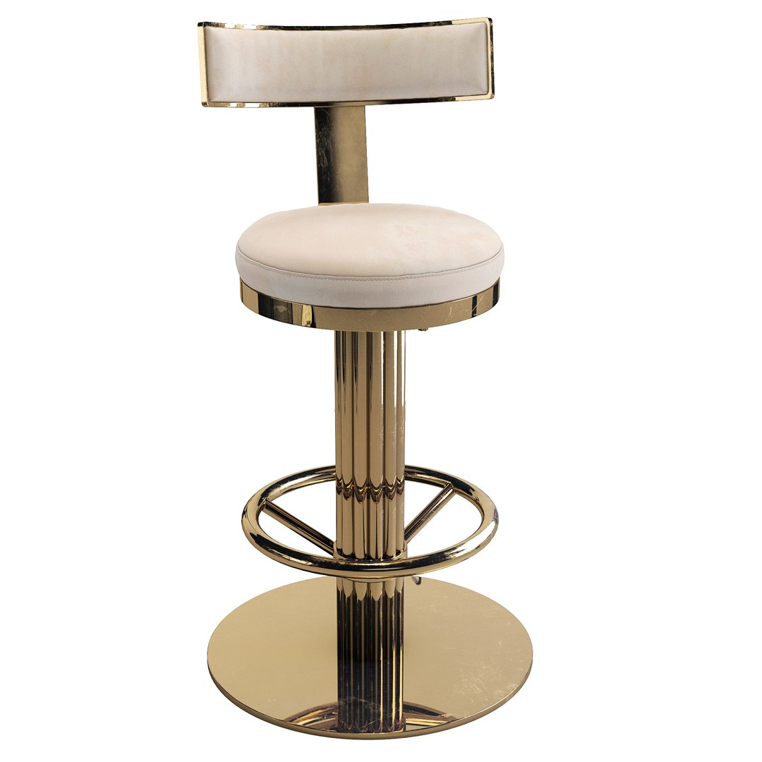 Bar Swivel Gold Counter Model - TurboSquid 1484778