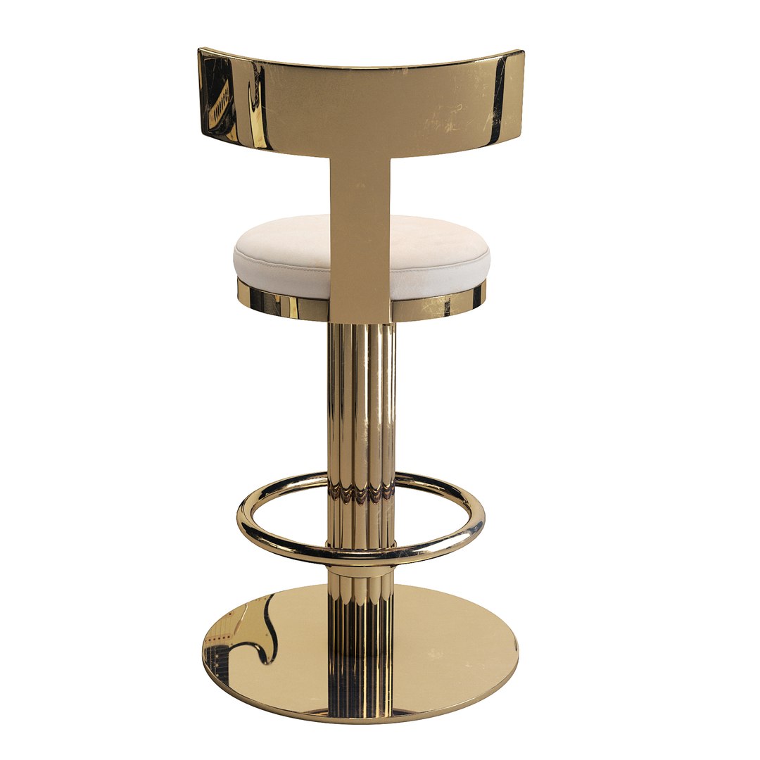 Bar Swivel Gold Counter Model - TurboSquid 1484778