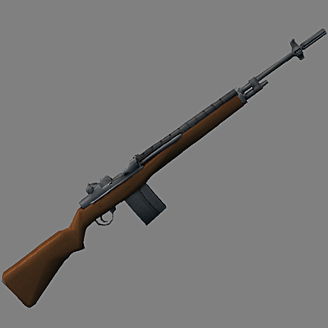 3d Model Rifle M14