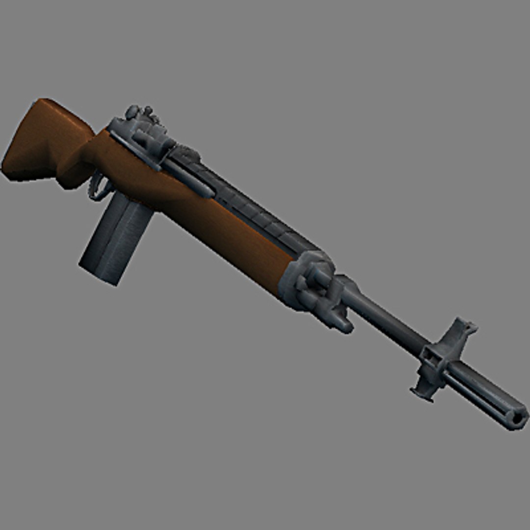 3d Model Rifle M14