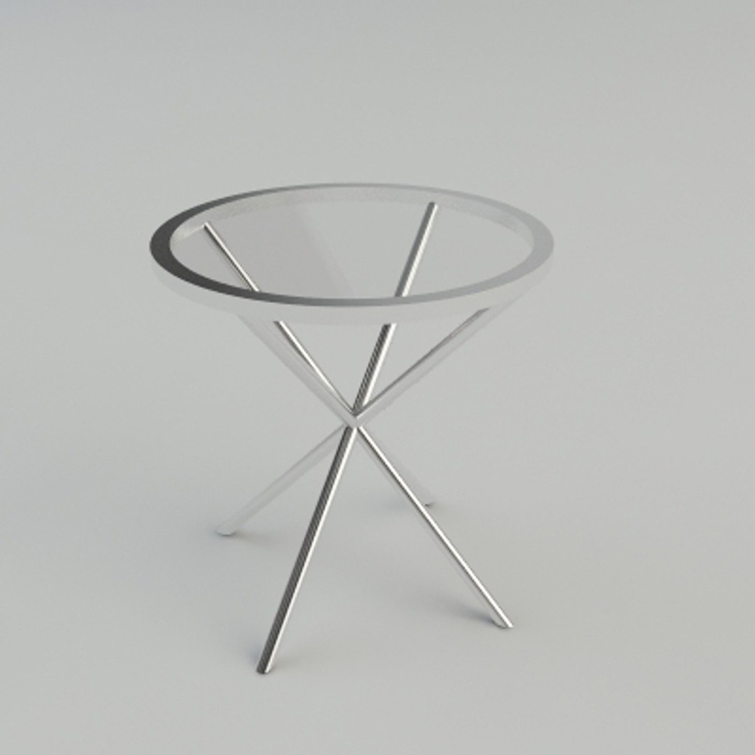 3d end table - materials model
