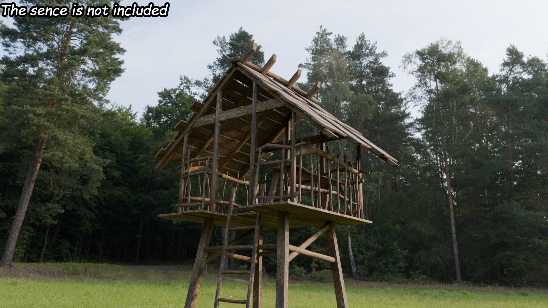 3D Wooden Watchtower Model - TurboSquid 2254023
