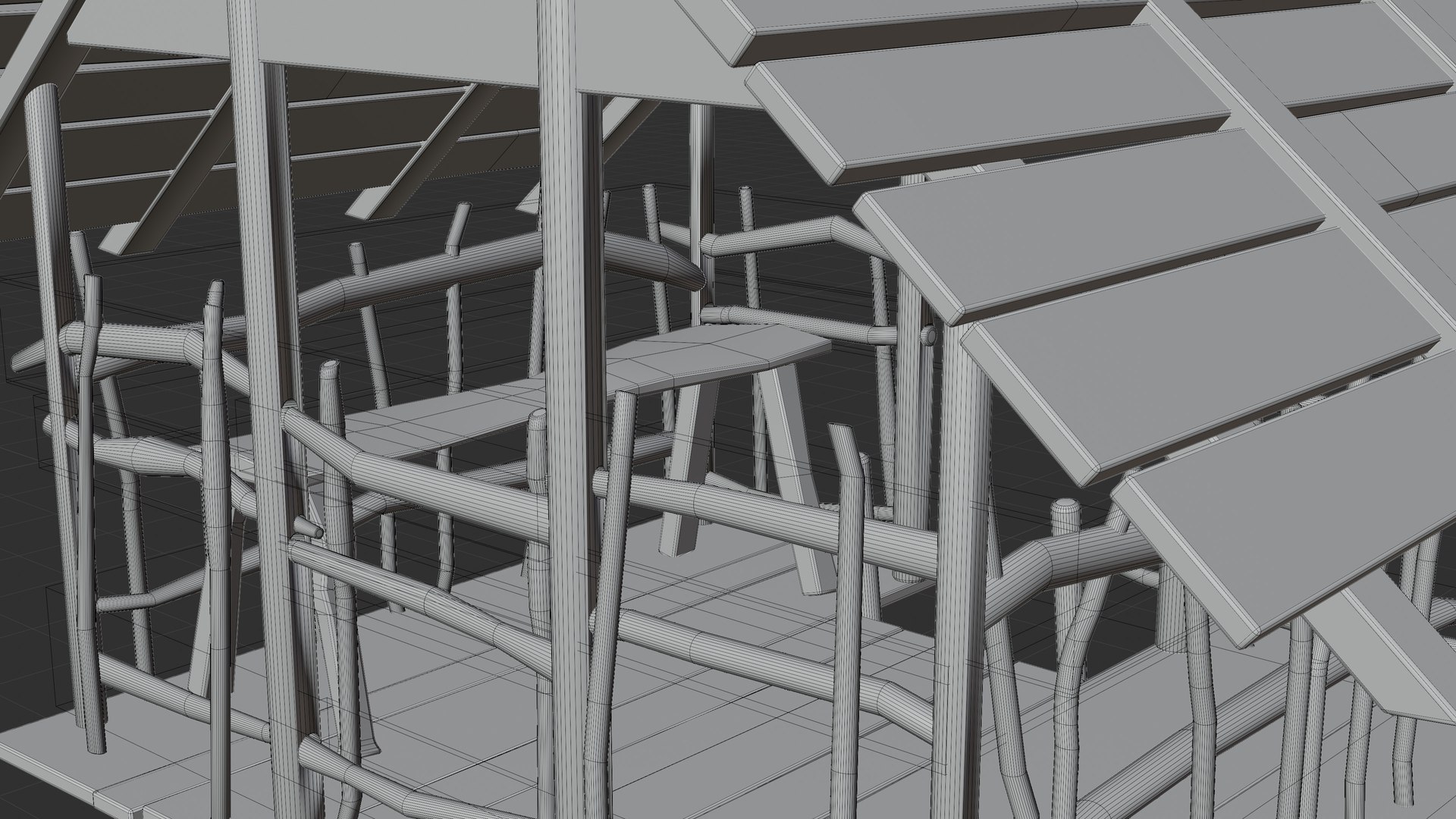 3D Wooden Watchtower Model - TurboSquid 2254023