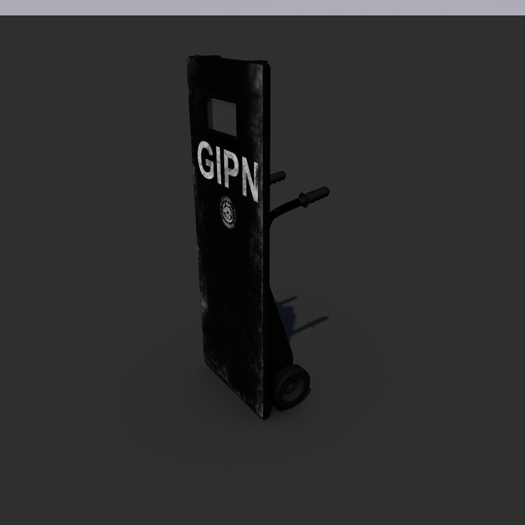 3d French Shield Model