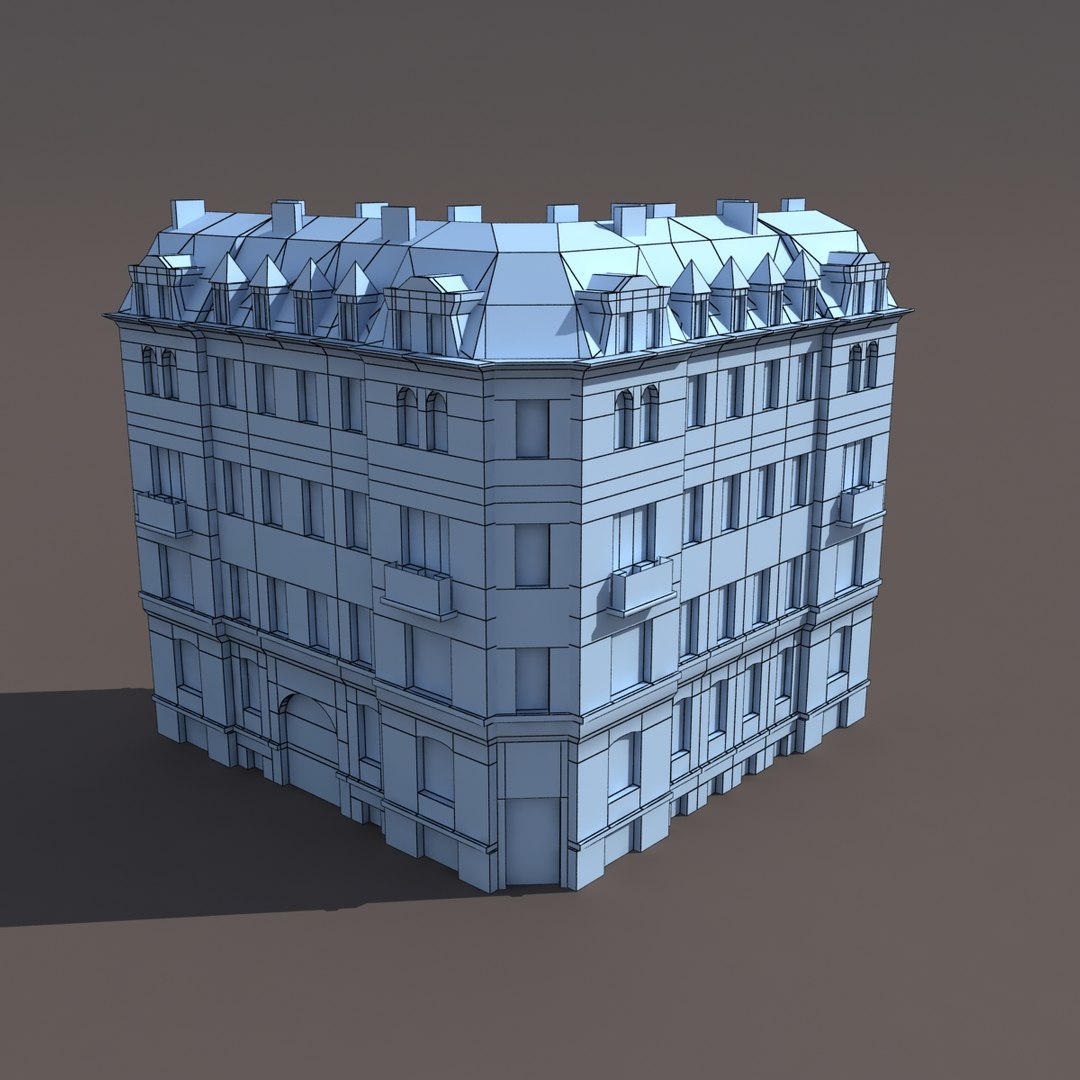 3d Max Old Building