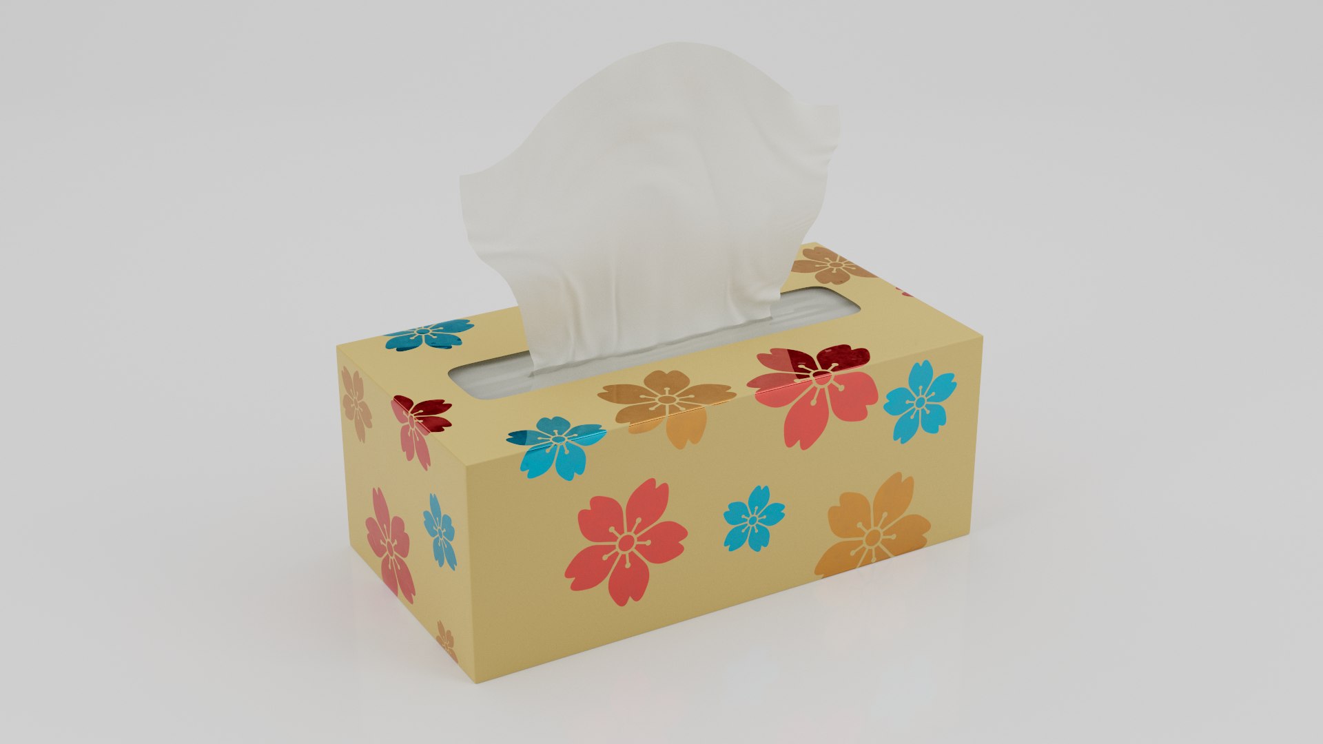 Realistic Tissue Box 3D Model - TurboSquid 2315910