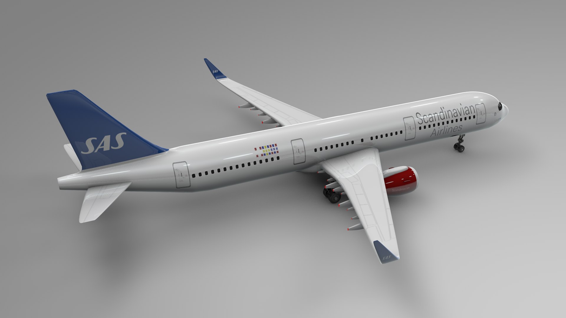 3D airbus a321 neo scandinavian model - TurboSquid 1443176