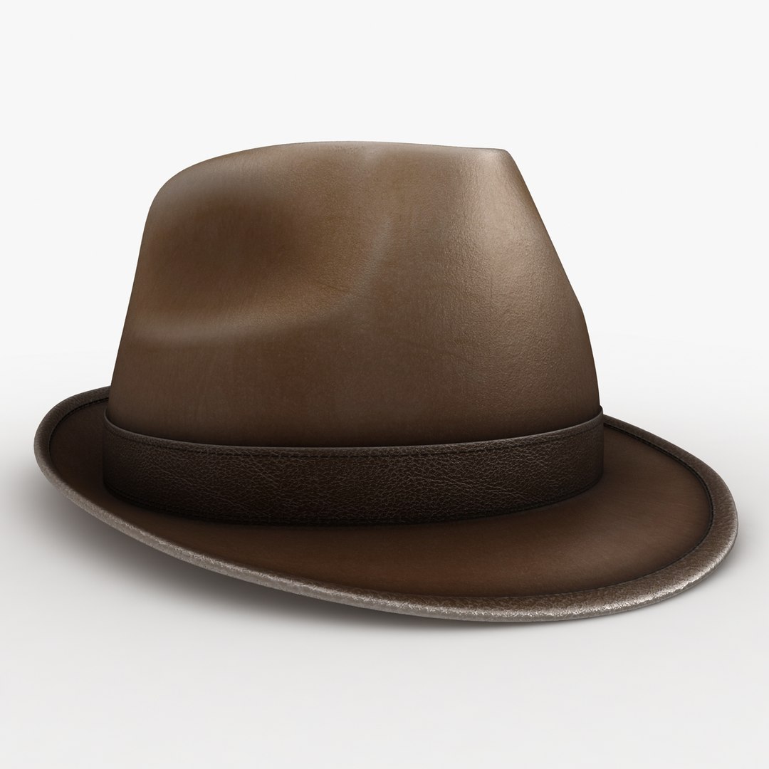 3d Model Fedora Hat Set