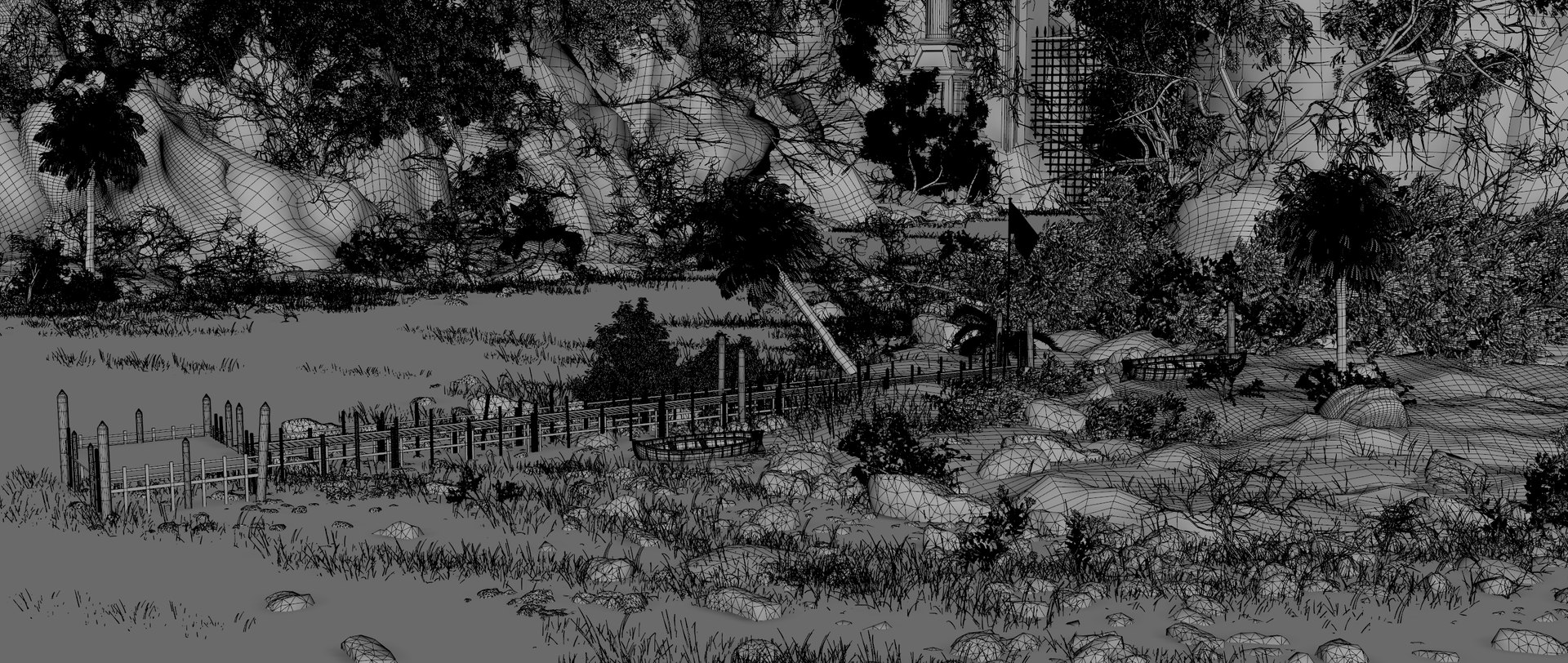 3D Fantasy Towers Bridge Gate - TurboSquid 1936380