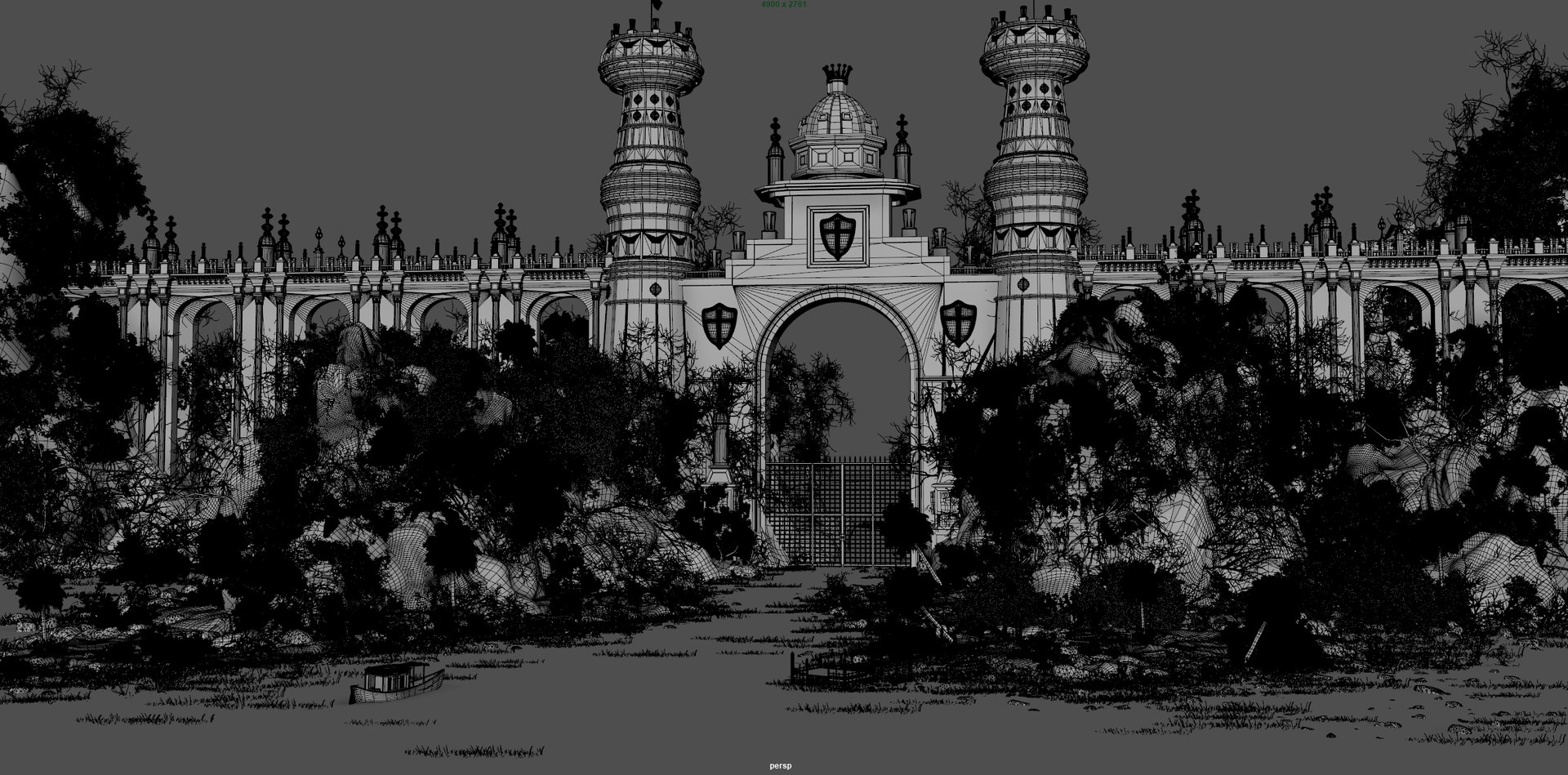 3D Fantasy Towers Bridge Gate - TurboSquid 1936380