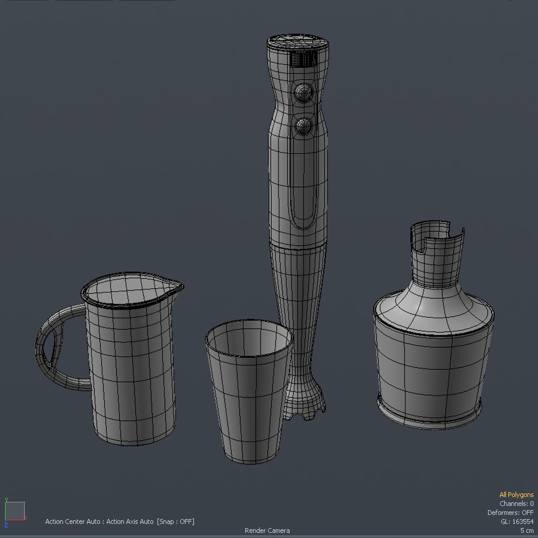 3d model hand blender