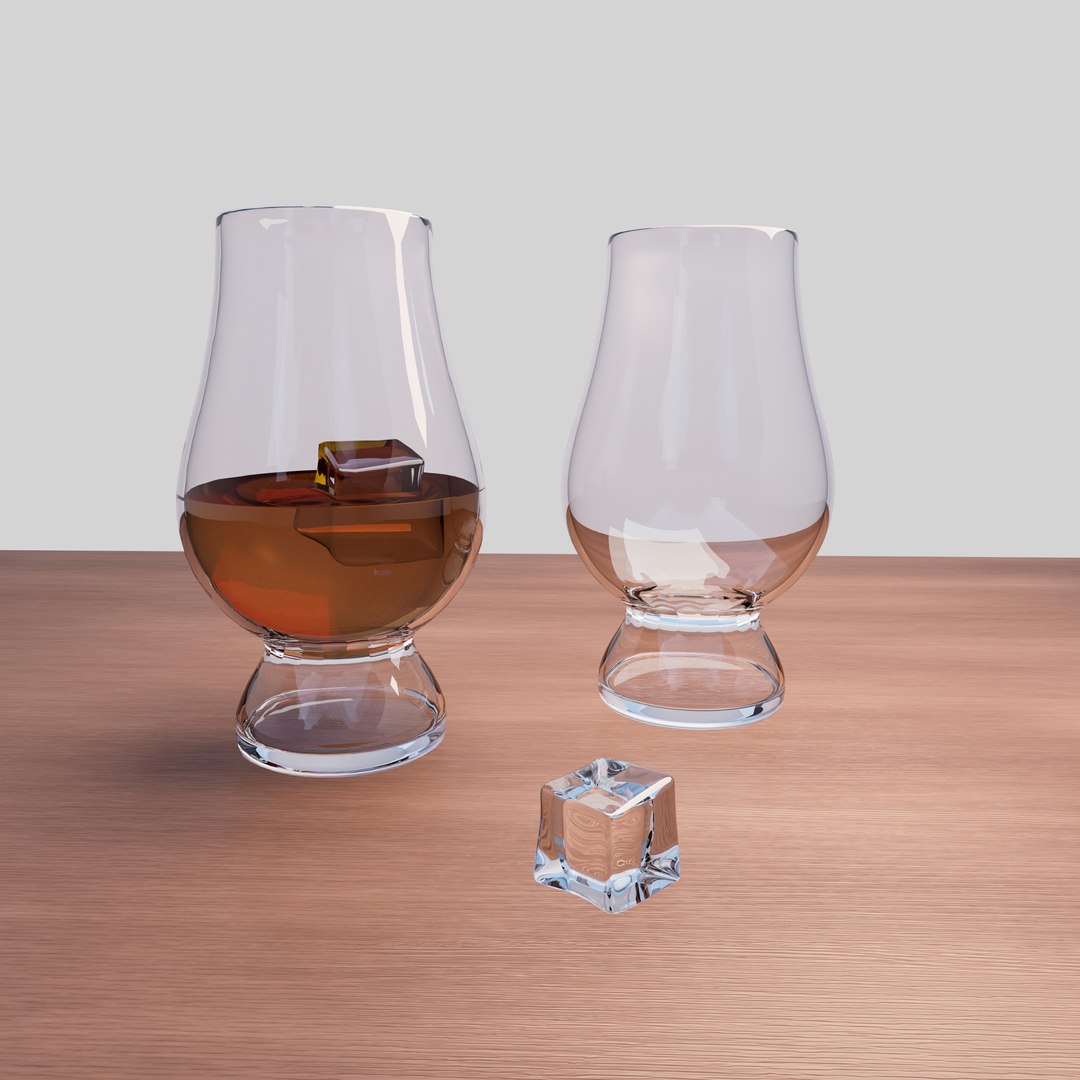Tasting Whisky Glass Model - TurboSquid 2198189