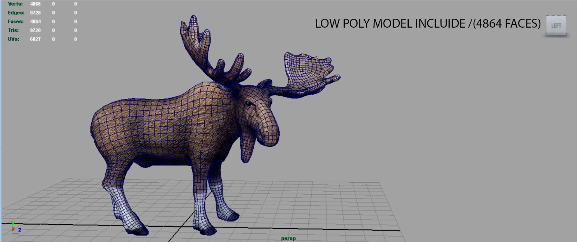 3D Elk | 1143950 | TurboSquid