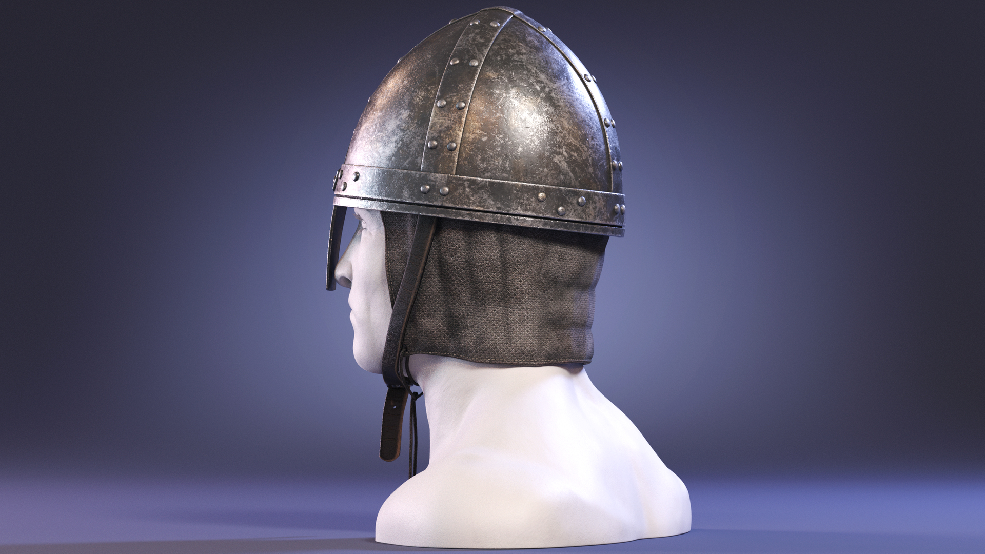 saxon helmet 3d model