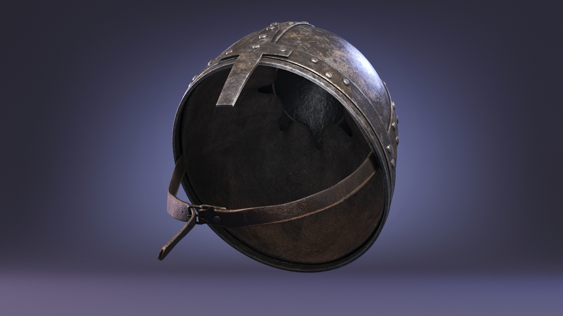saxon helmet 3d model