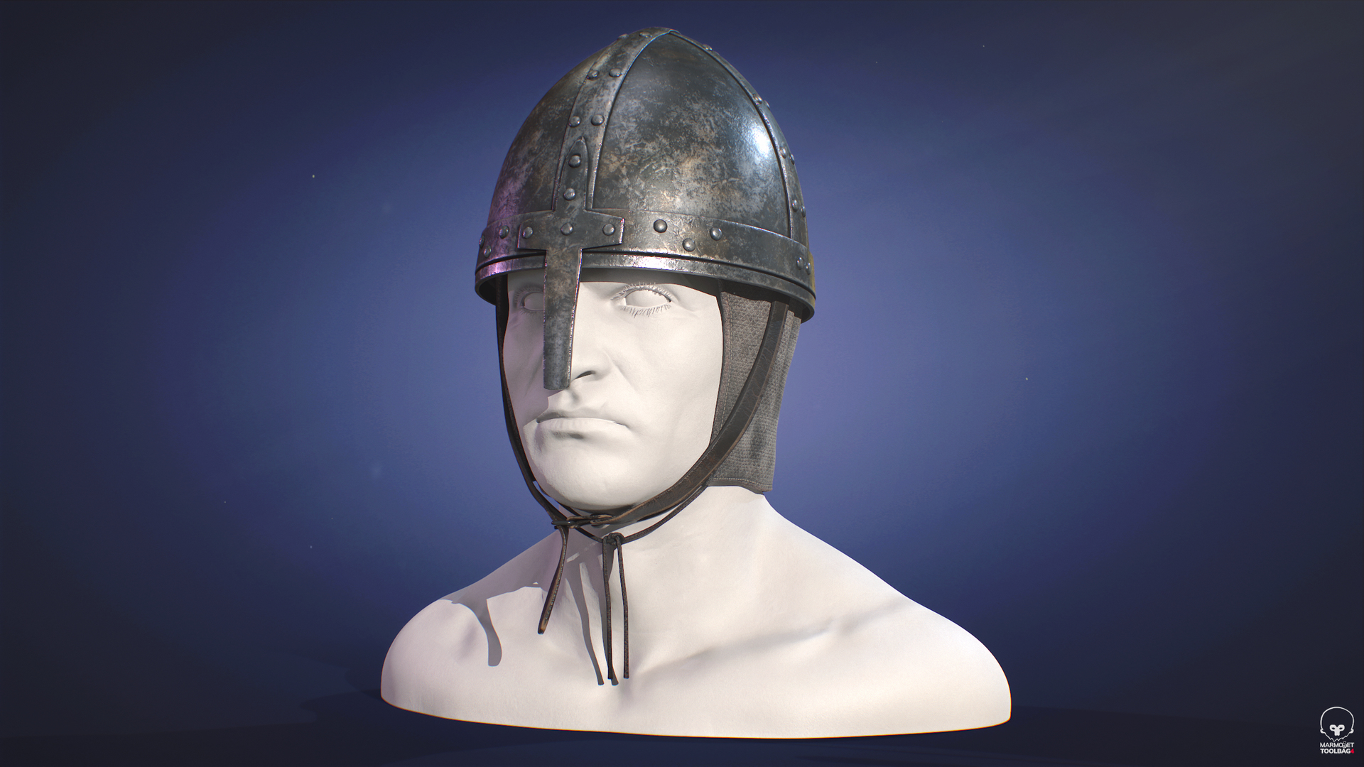 saxon helmet 3d model