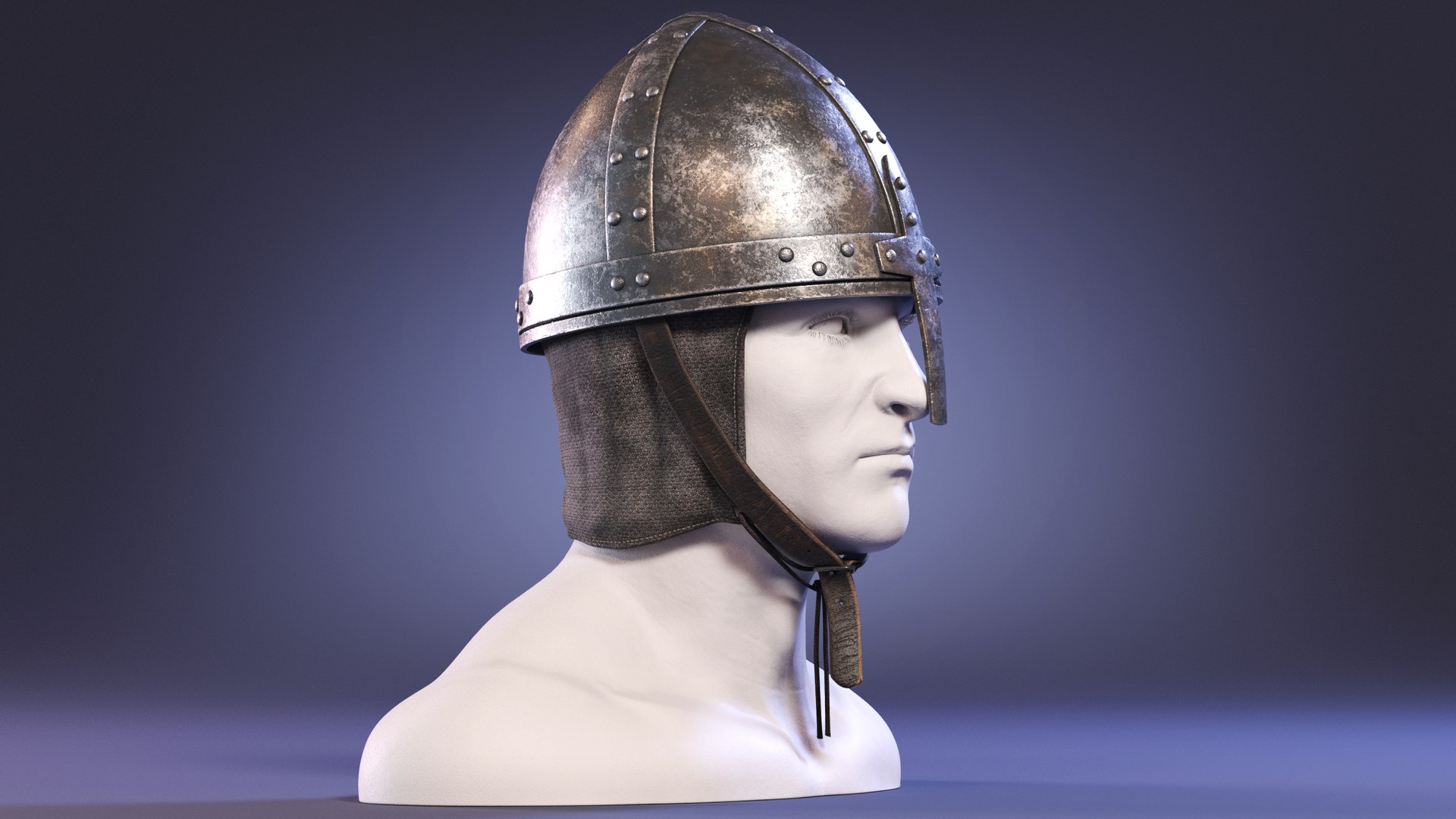 Saxon Helmet 3d Model