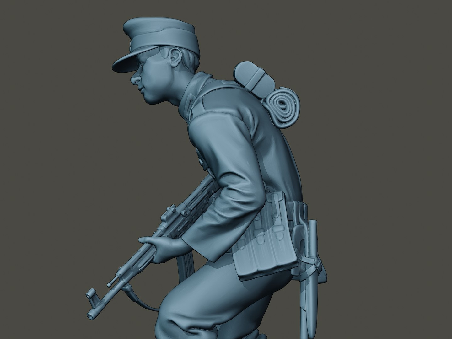 German Soldier Ww2 Action Model - TurboSquid 1497646