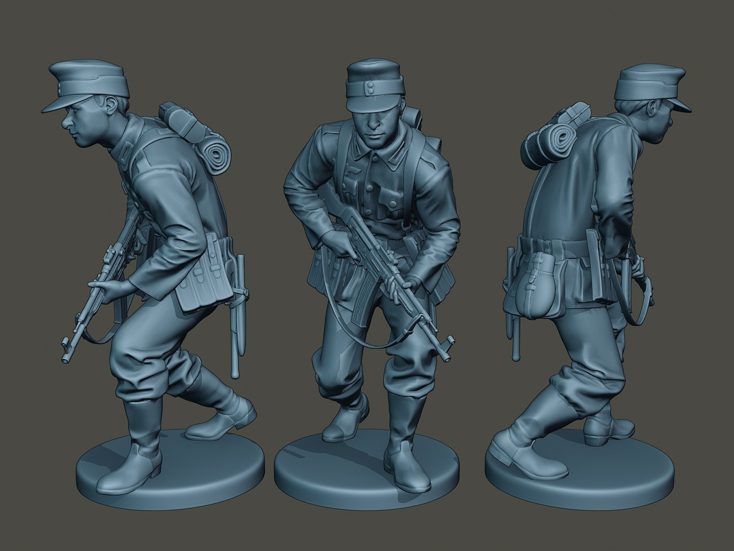 German Soldier Ww2 Action Model - TurboSquid 1497646