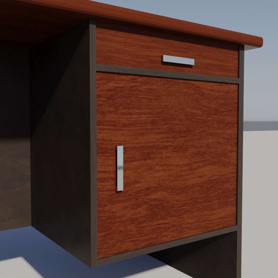 3D Low-Poly Office Furniture Work Table Model - TurboSquid 2379225