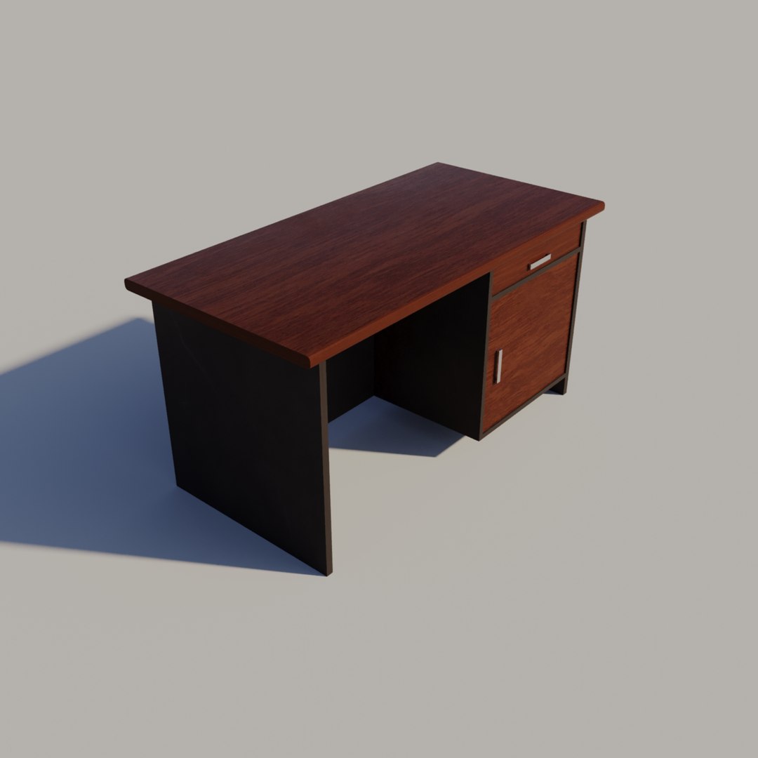 3D Low-Poly Office Furniture Work Table Model - TurboSquid 2379225