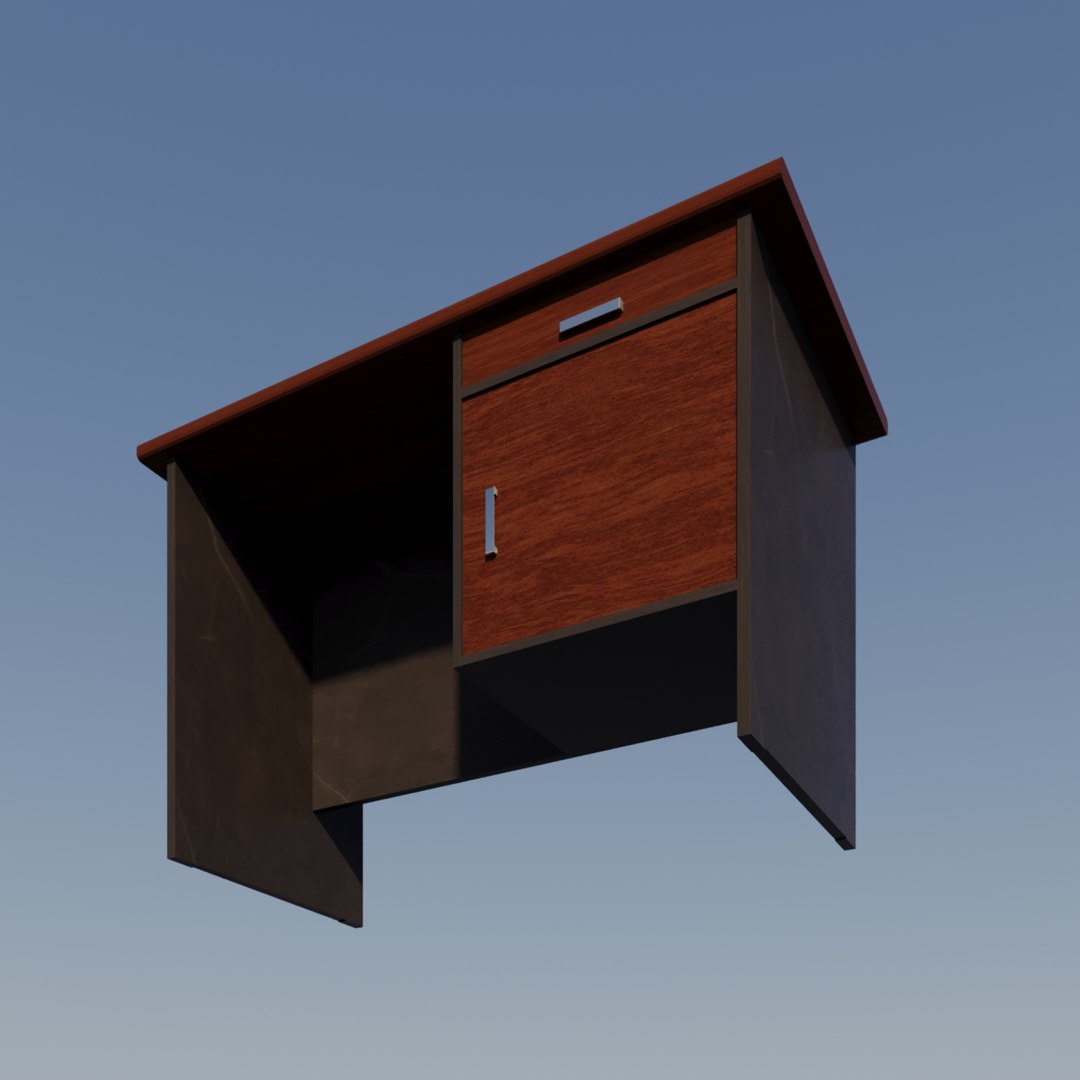 3D Low-Poly Office Furniture Work Table Model - TurboSquid 2379225