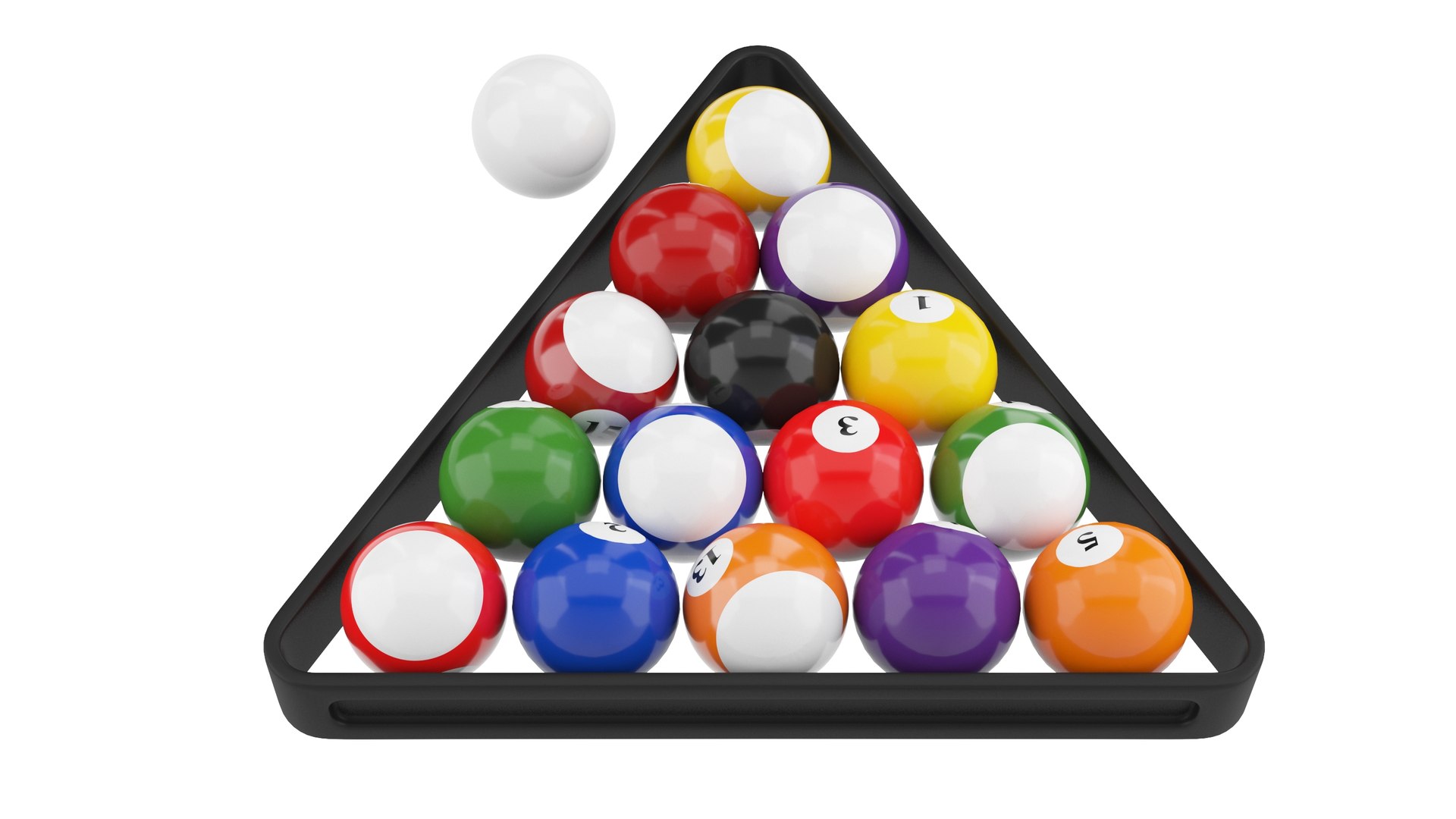 3D Model Pool Balls - TurboSquid 2001436