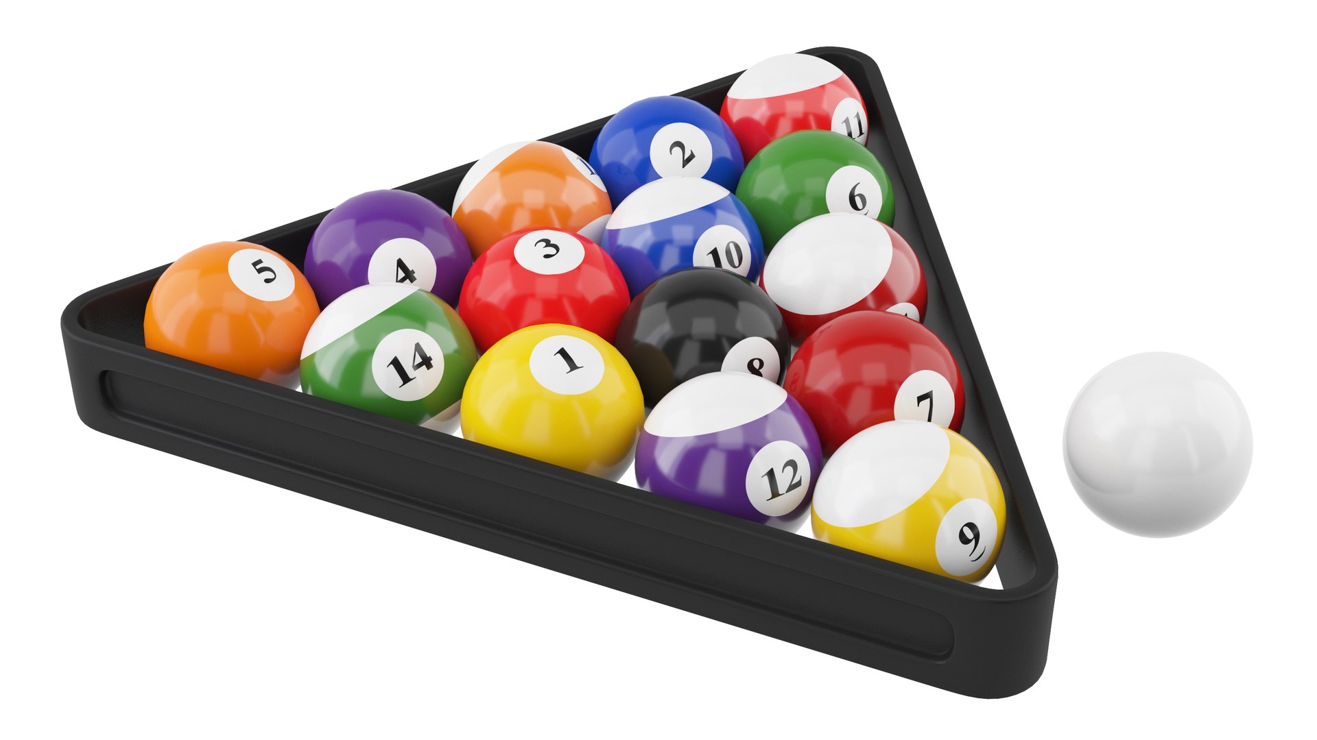 3D Model Pool Balls - TurboSquid 2001436