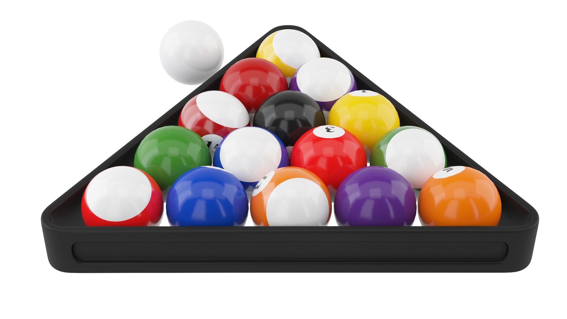 3D Model Pool Balls - TurboSquid 2001436
