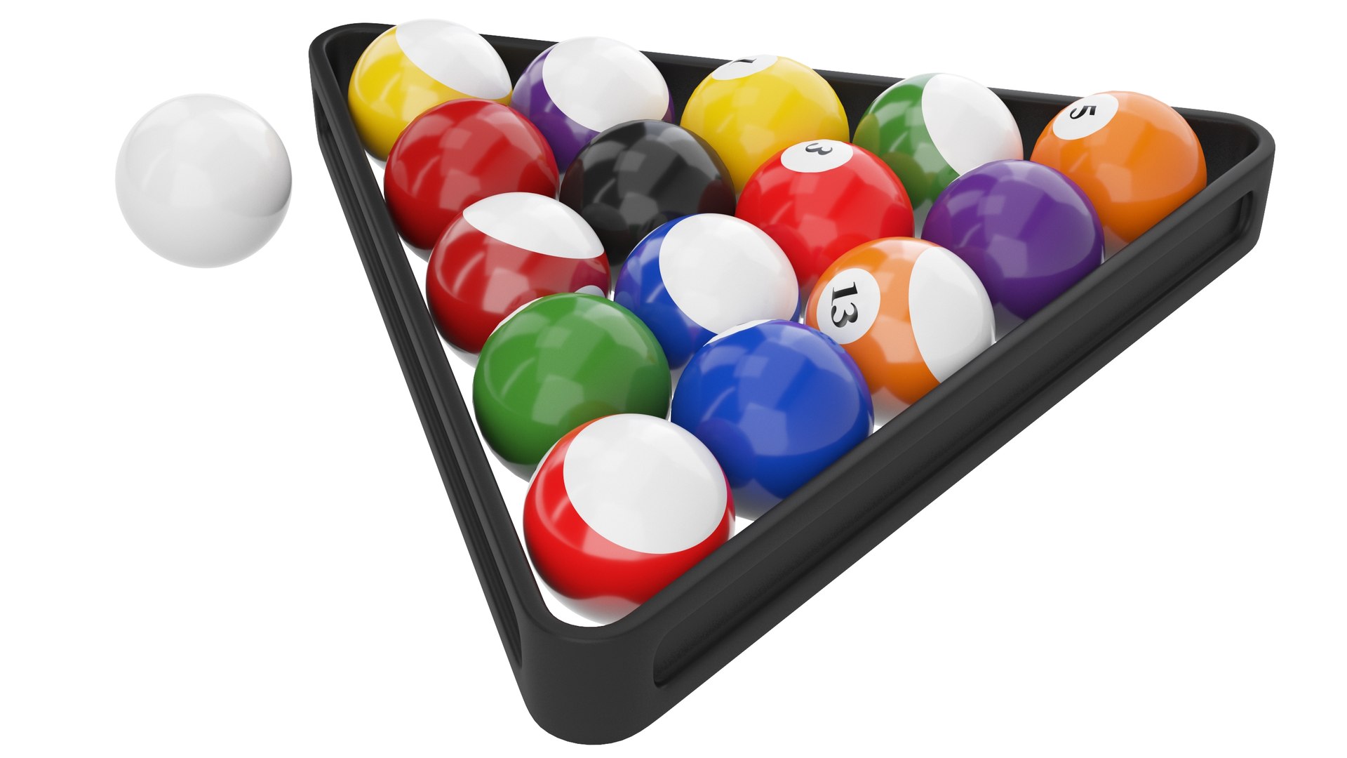 3D Model Pool Balls - TurboSquid 2001436