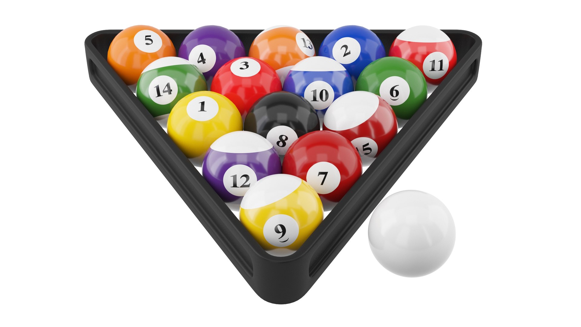 3D Model Pool Balls - TurboSquid 2001436