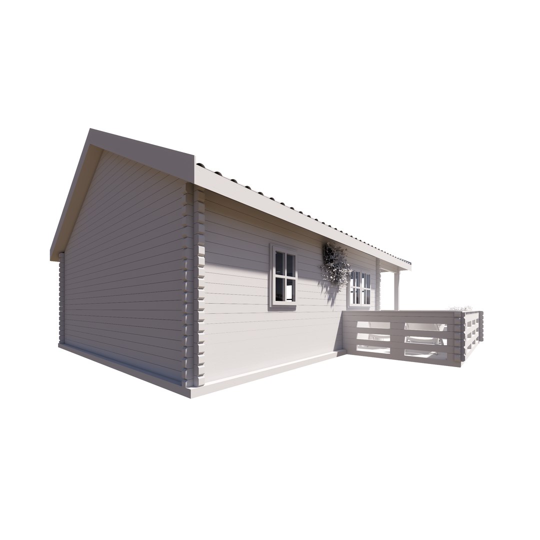 Wood Cottage - Revit Model - TurboSquid 1496623