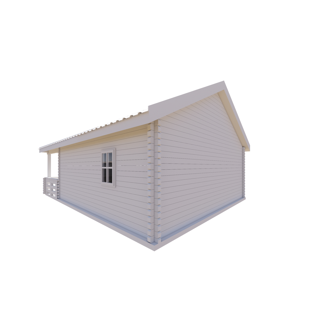 modelo 3d Cabaña de madera - modelo Revit - TurboSquid 1496623