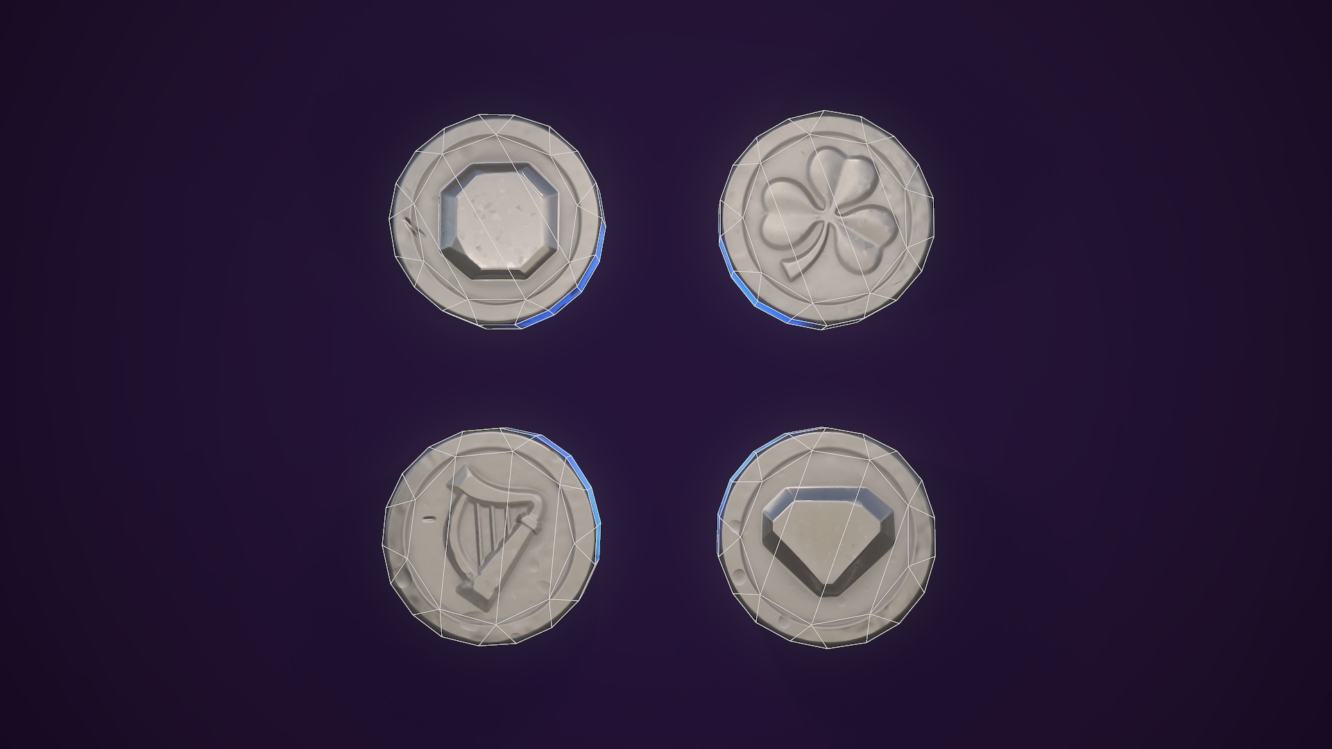 Irish Coins 3D Model - TurboSquid 1867172