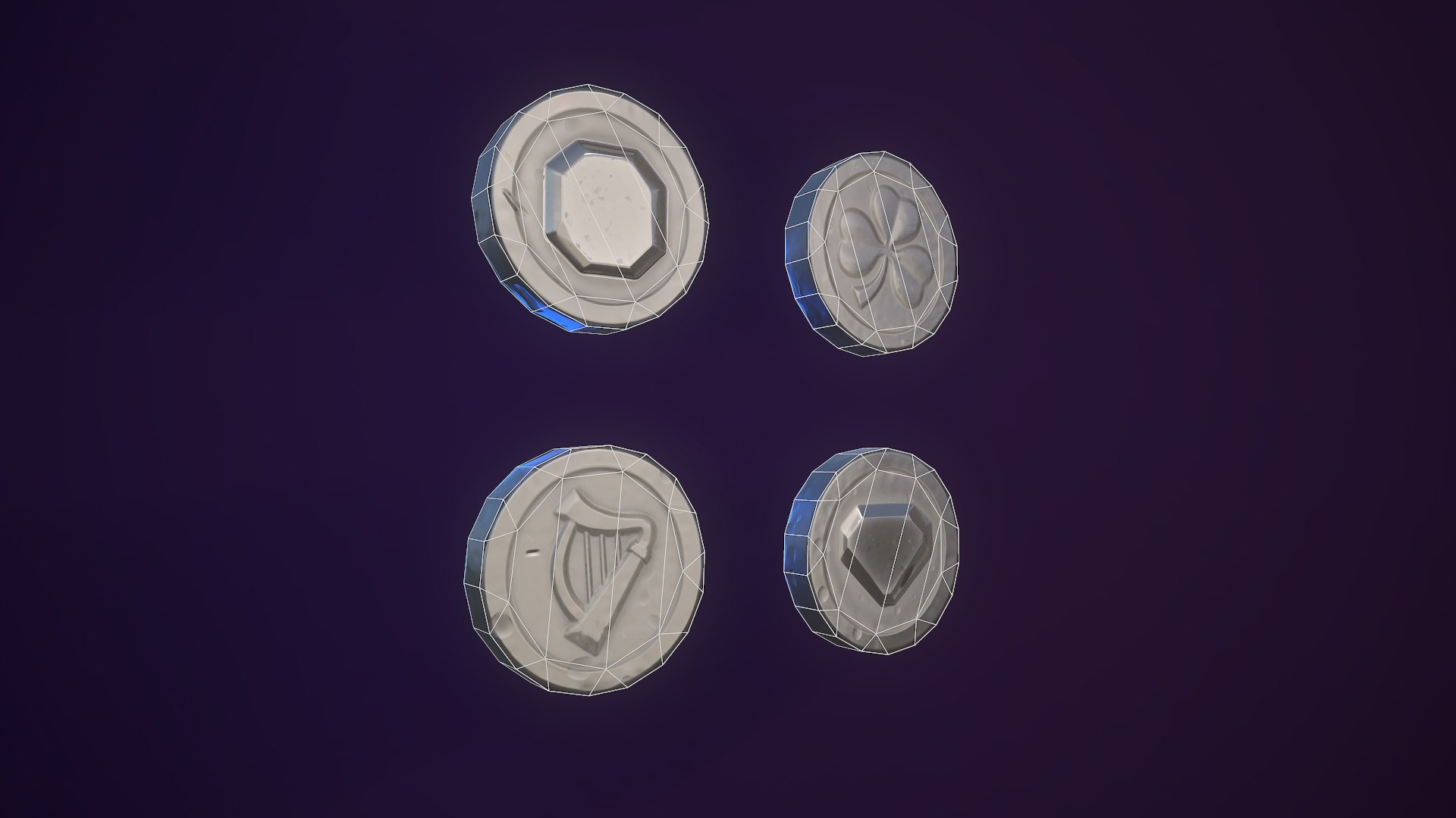 Irish Coins 3D Model - TurboSquid 1867172