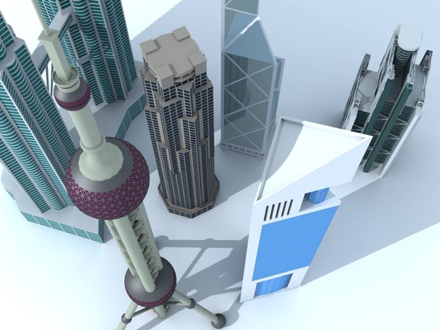 3d Obj Skyscrapers Vol 3 Towers