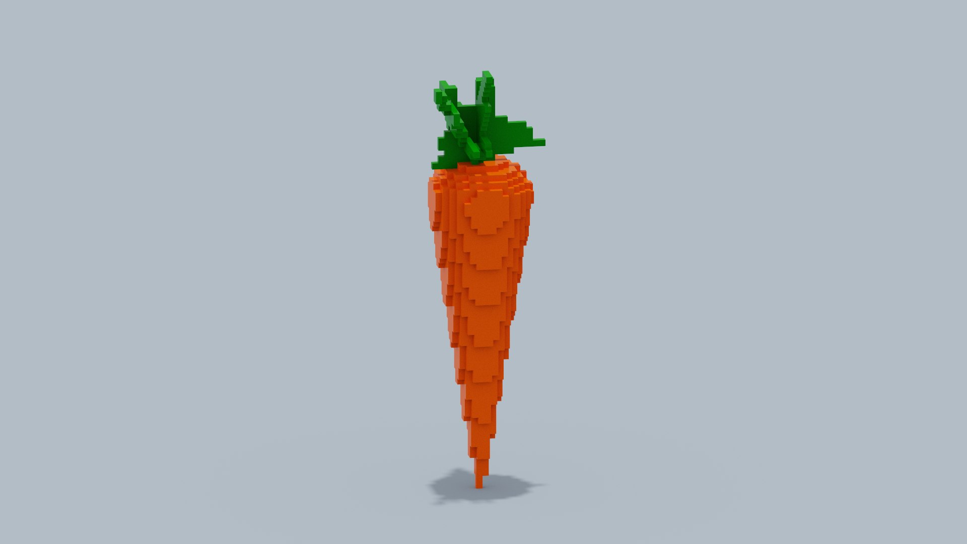 3D Voxel Carrot Model - TurboSquid 1933964