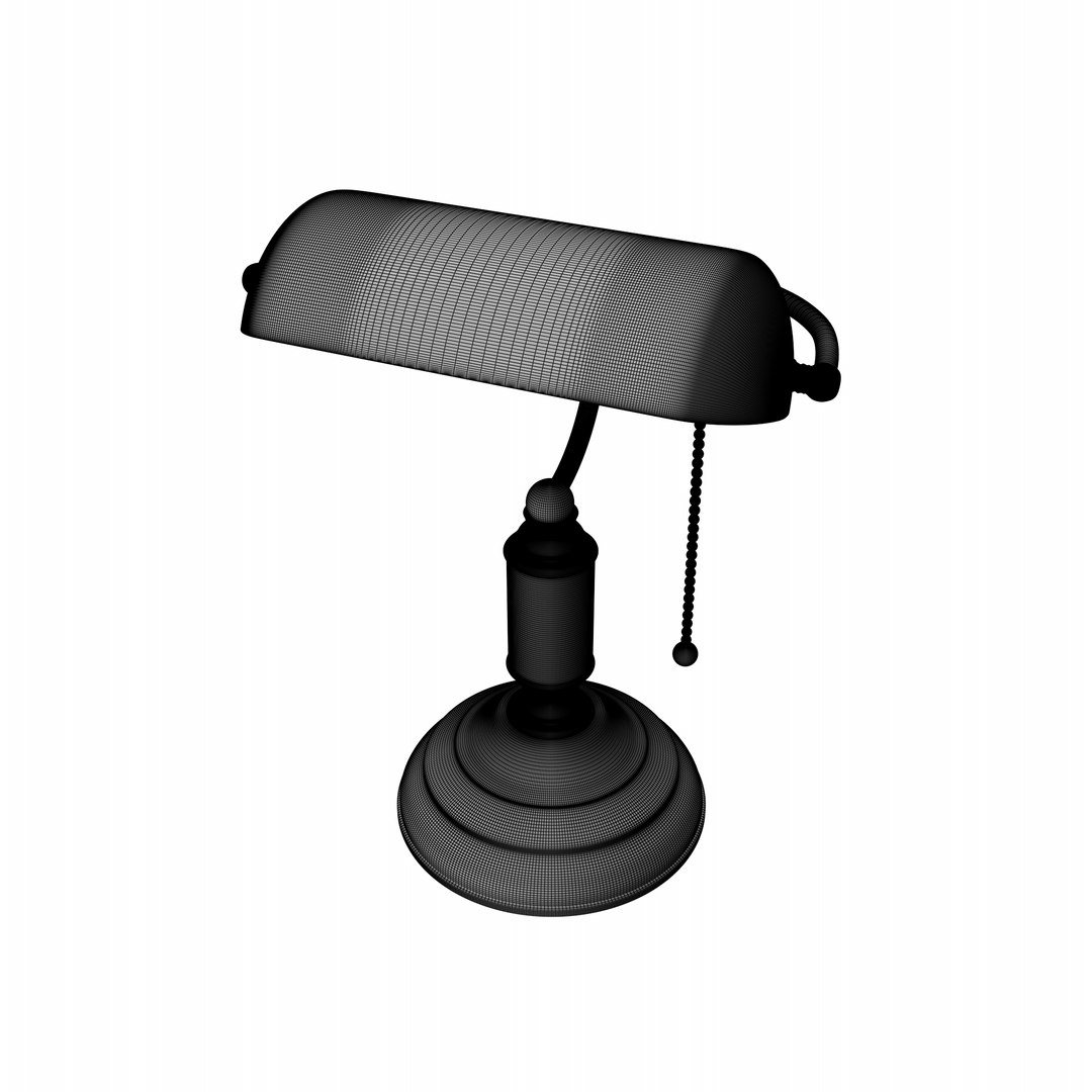 3D Model Desk Lamp Silver - TurboSquid 2314889