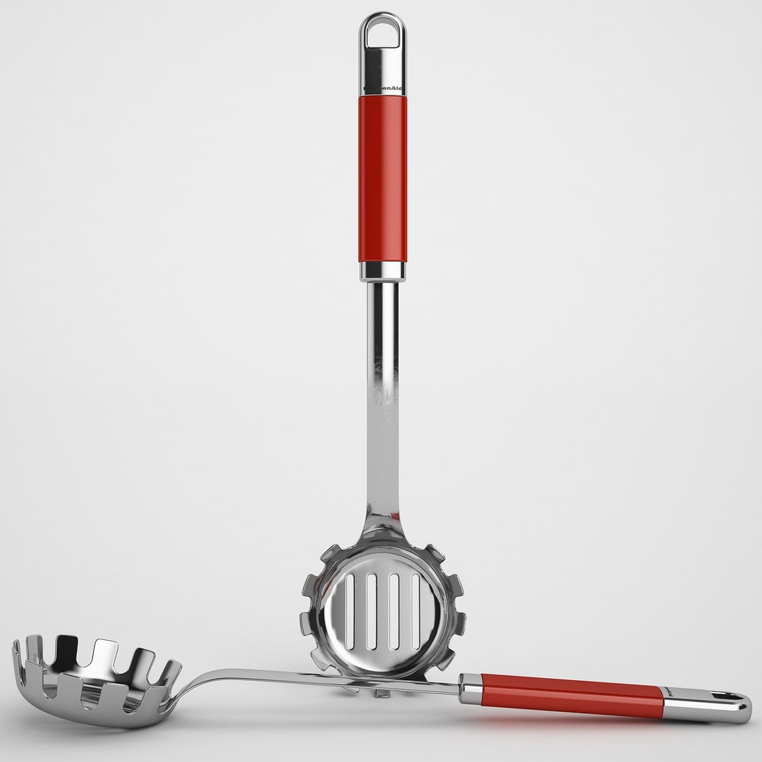 3d model kitchen spaghetti spoon